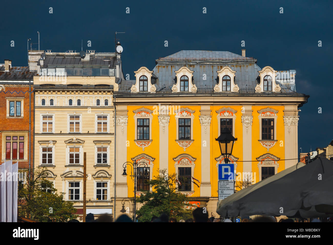 Spring day in The Main Market Square in front of the The Renaissance ...