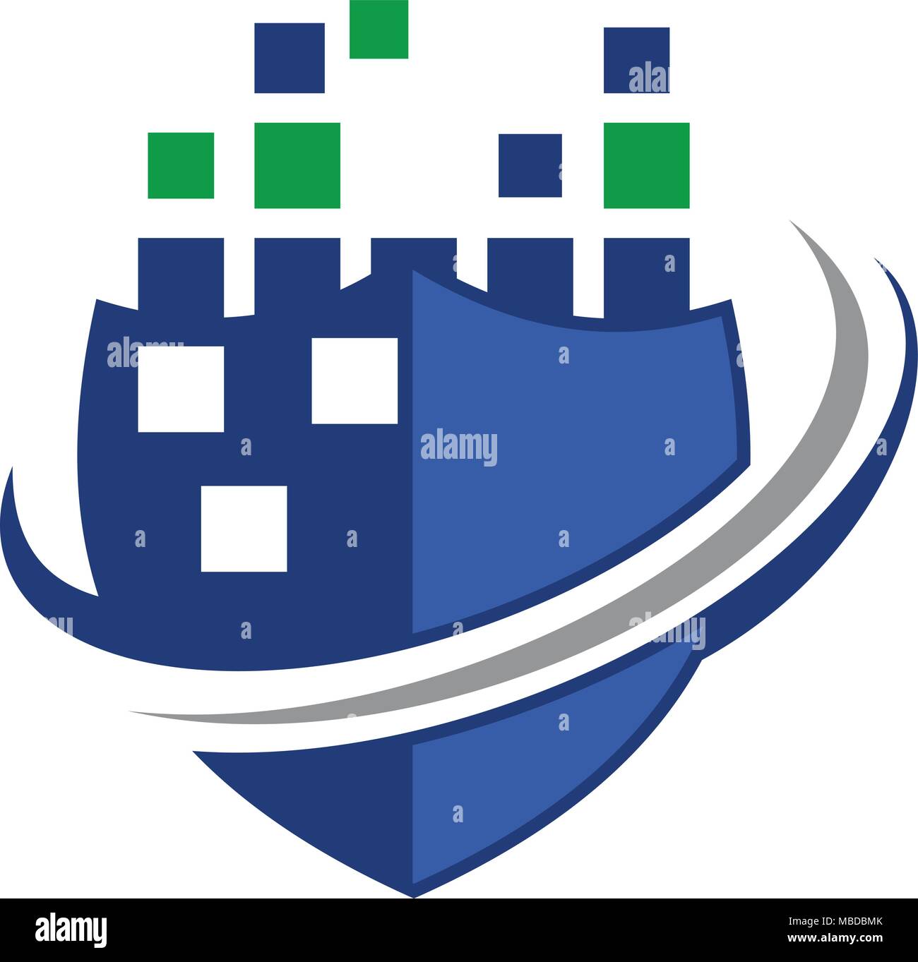 Digital Shield Vector Template Stock Vector Image & Art - Alamy