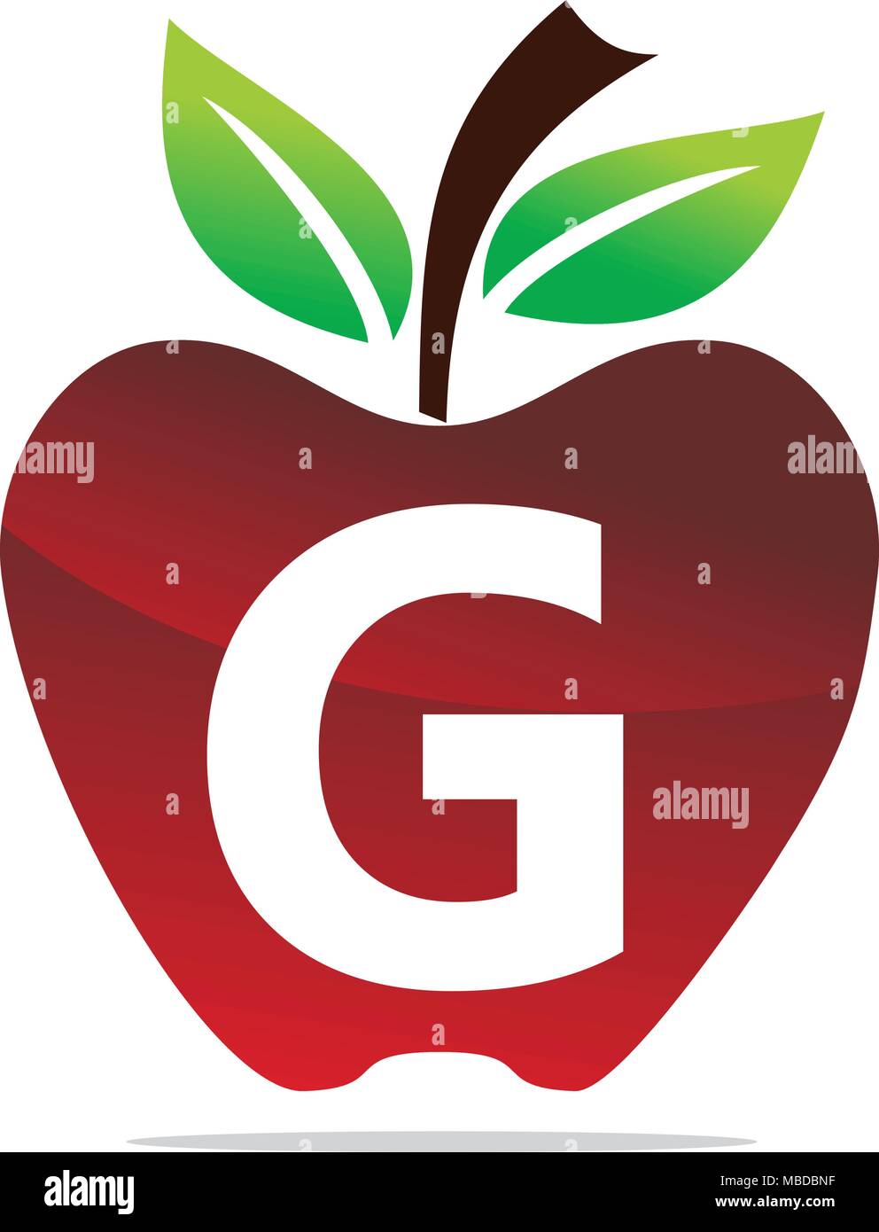 Apple letter G Logo Design Template Vector Stock Vector Image & Art - Alamy