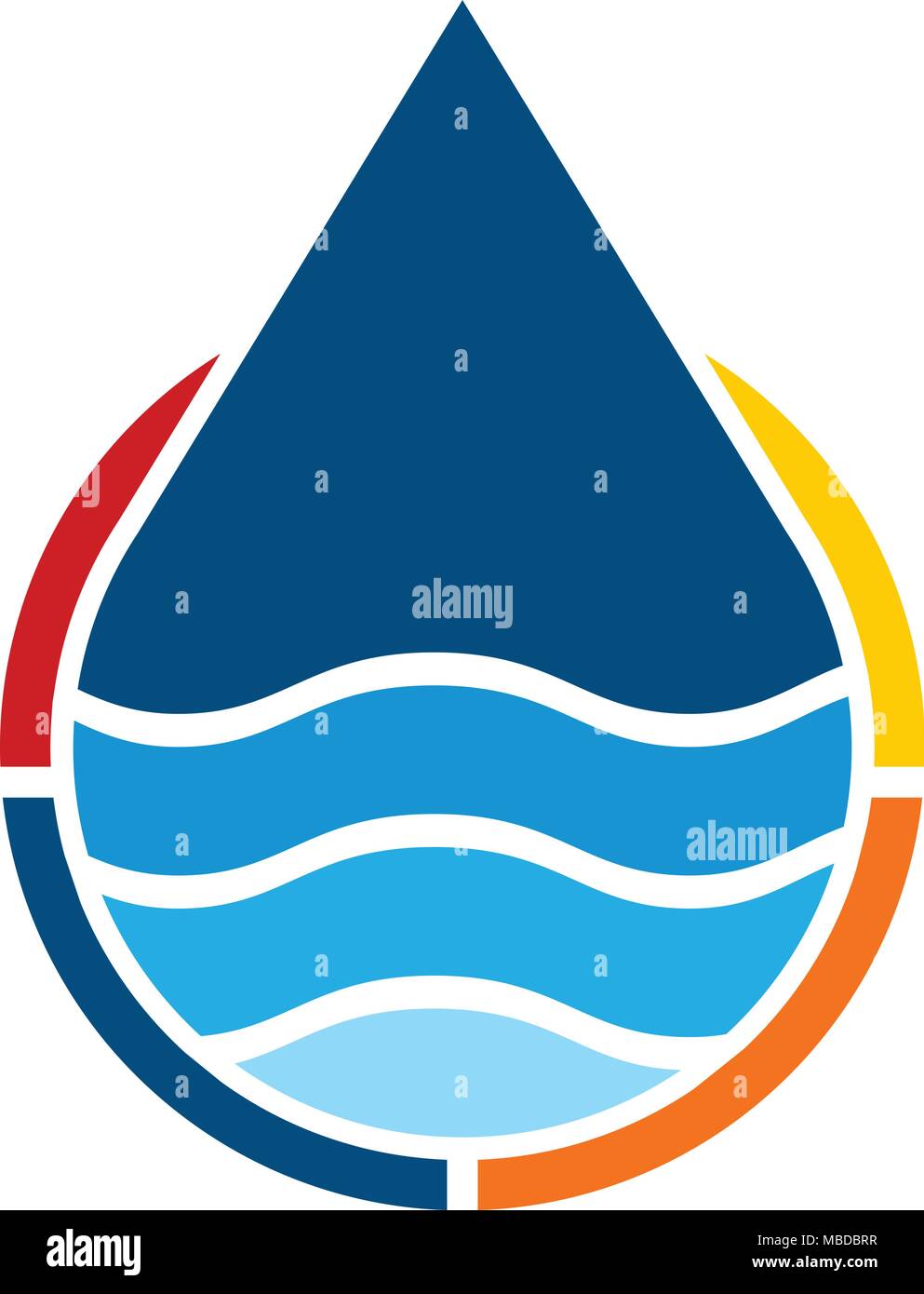 Water Solution Logo Design Template Vector Stock Vector Image & Art - Alamy