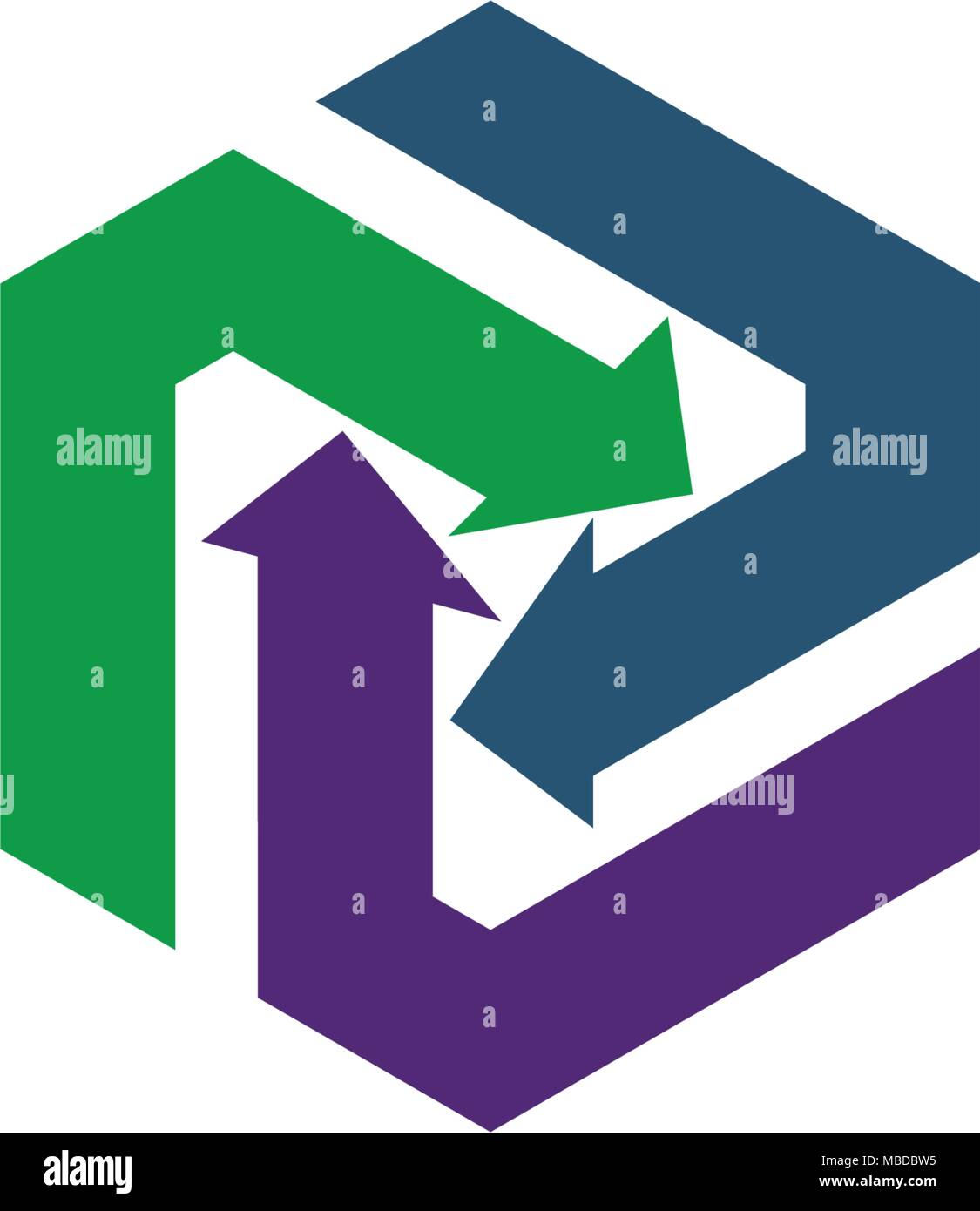Arrow Synergy Logo Design Template Vector Stock Vector Image & Art - Alamy