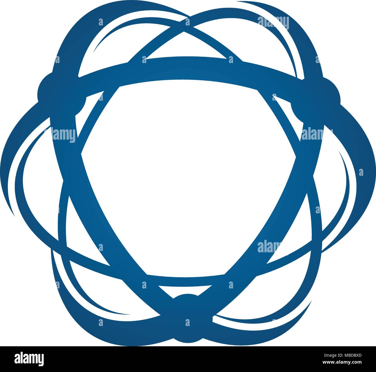 Science atom physics logo art Stock Vector Images - Alamy