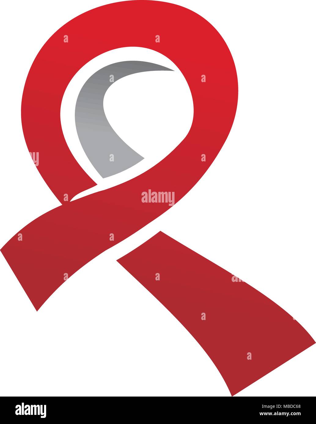 Helping red ribbon Stock Vector Images - Alamy