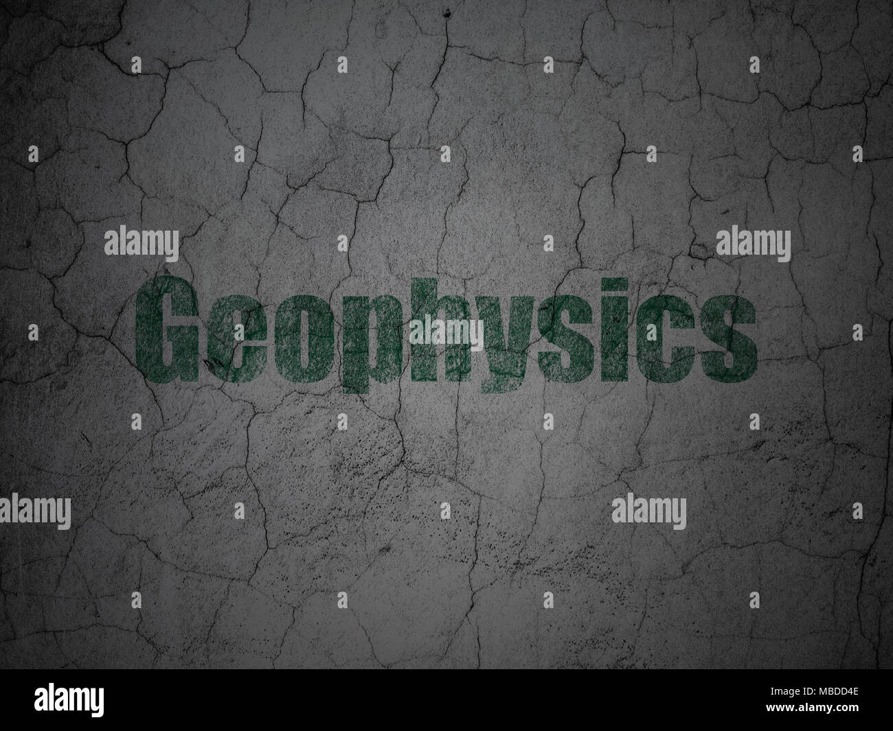 Science concept: Geophysics on grunge wall background Stock Photo - Alamy