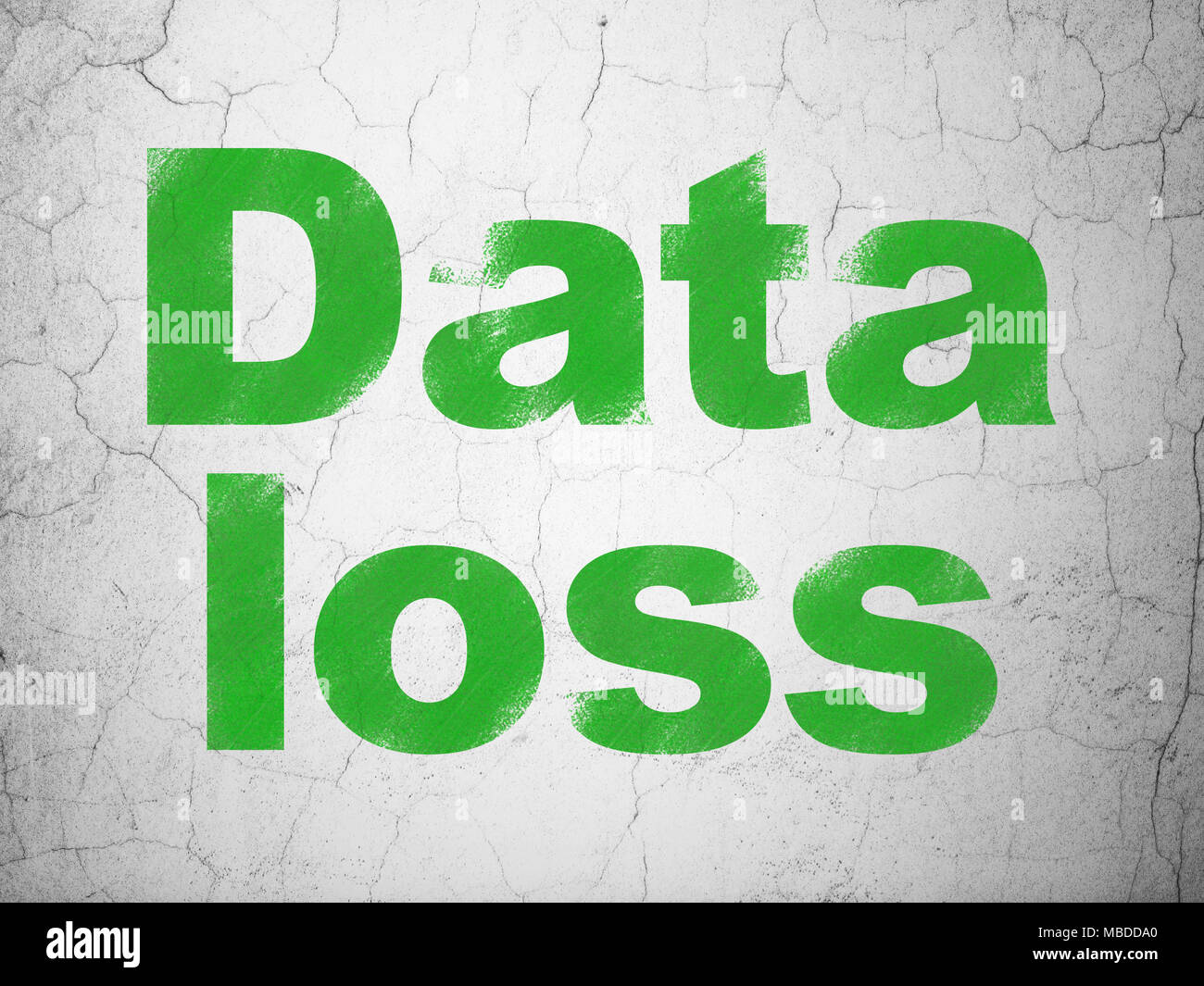 Data concept: Data Loss on wall background Stock Photo - Alamy
