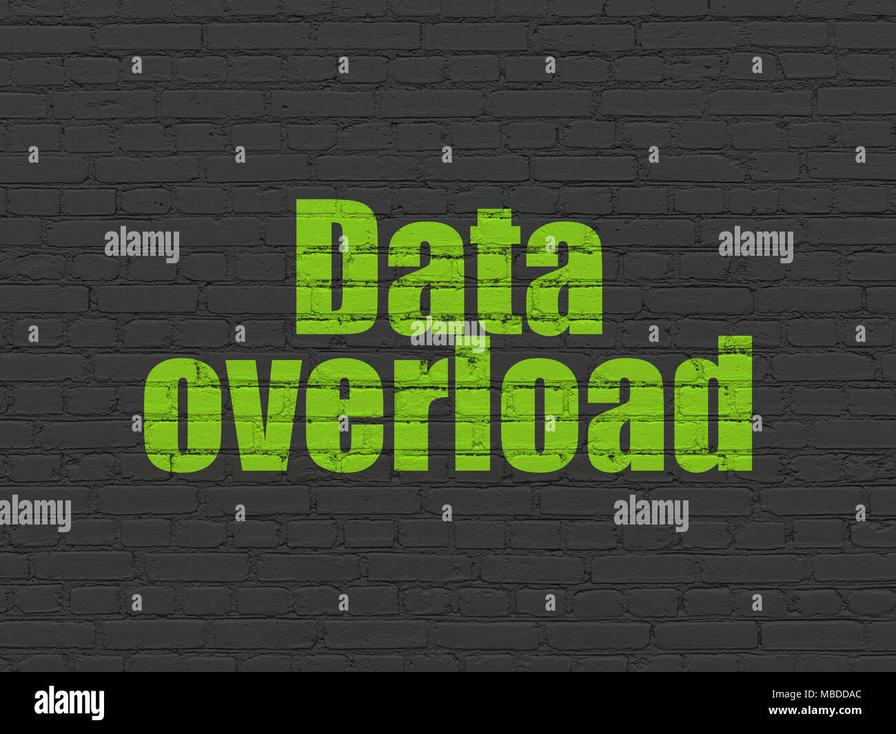 Data concept: Data Overload on wall background Stock Photo - Alamy