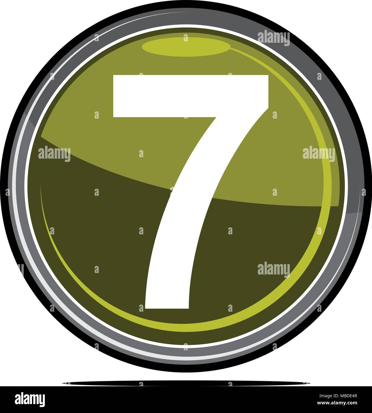 Seven Logo Design Template Vector Stock Vector Image & Art - Alamy