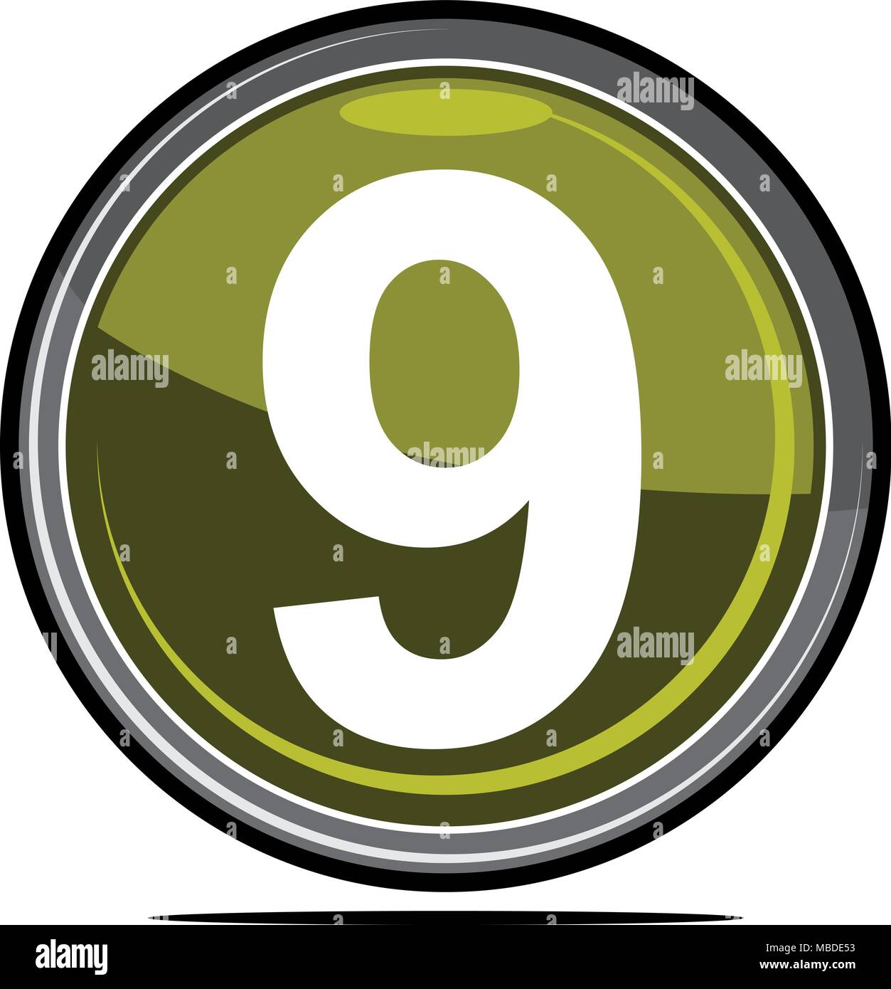 Nine Logo Design Template Vector Stock Vector Image & Art - Alamy