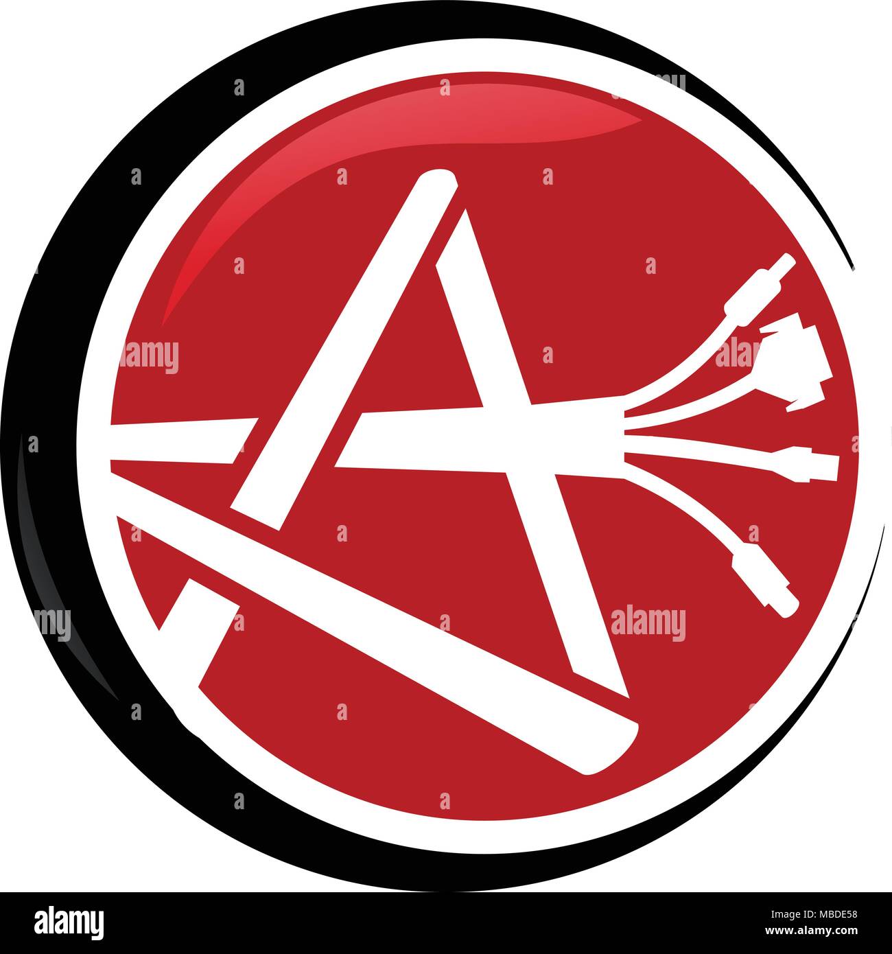 A Plush Cable Logo Design Template Vector Stock Vector Image & Art - Alamy