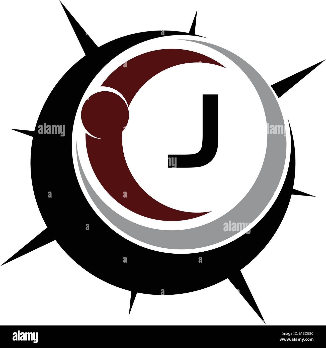 Insights Guide Initial J Logo Design Template Vector Stock Vector Image ...