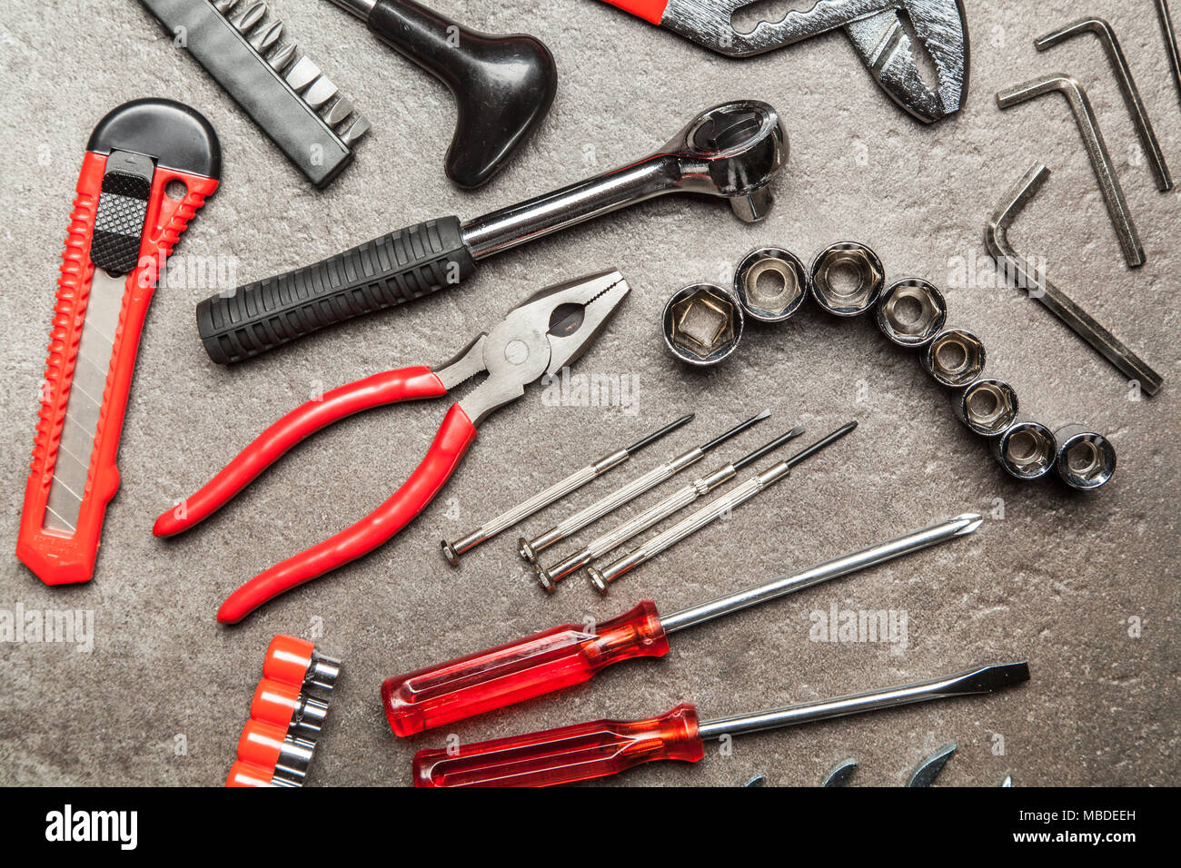 DIY Tools set Stock Photo - Alamy