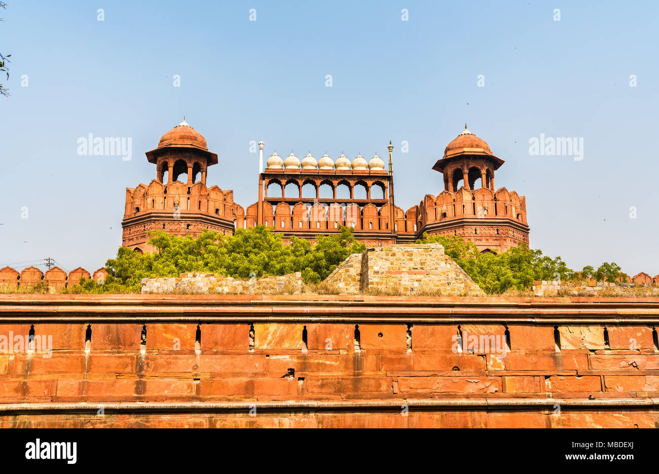 Red fort india flag hi-res stock photography and images - Alamy
