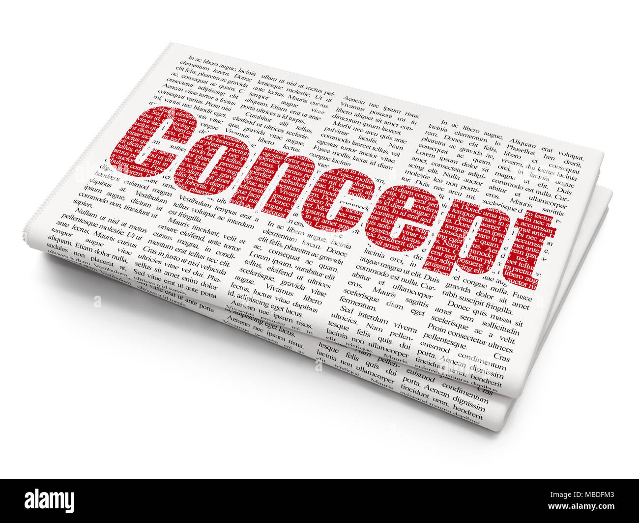 Advertising concept: Concept on Newspaper background Stock Photo - Alamy