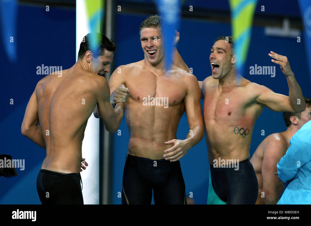 Australia's Mitch Lake (left) Jake Packard (centre) and Grant Irvine ...
