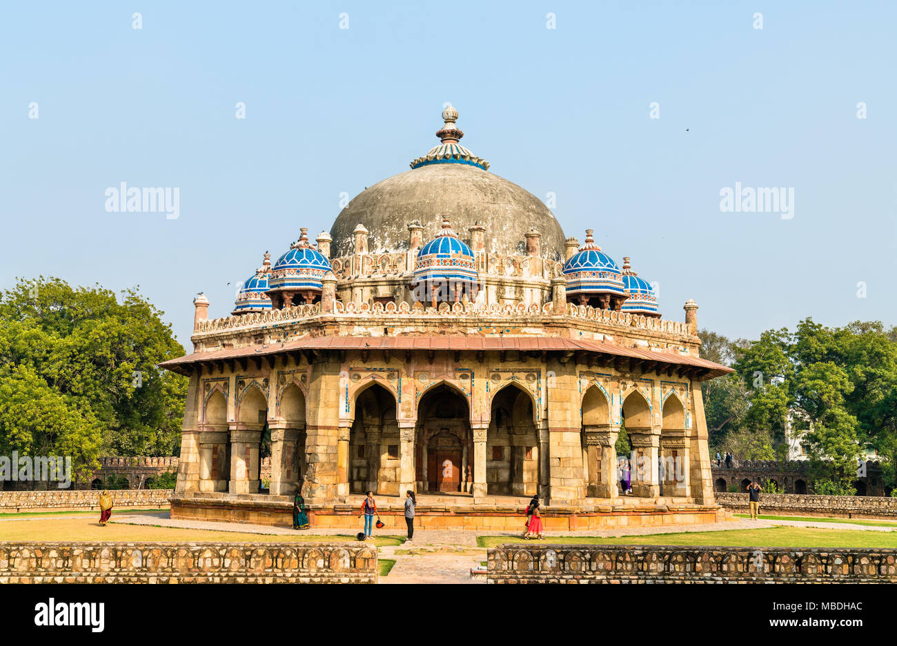 Isa Khan Tomb at the Humayun Tomb Complex in Delhi, India Stock Photo ...