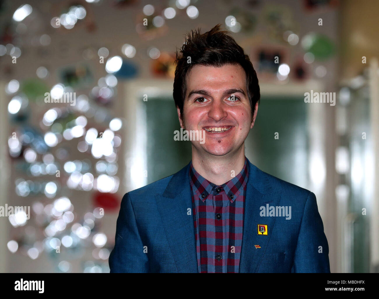 David Gregory, 28, of Blyth, Northumberland, who has received an ...