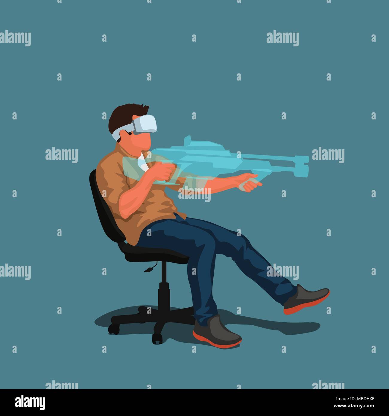 Sitting cyberspace Stock Vector Images - Alamy