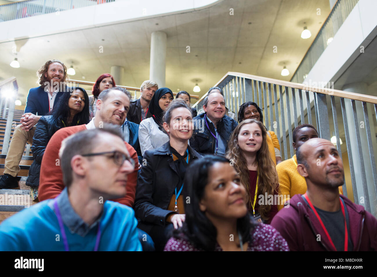 Audience conference listening hi-res stock photography and images - Alamy