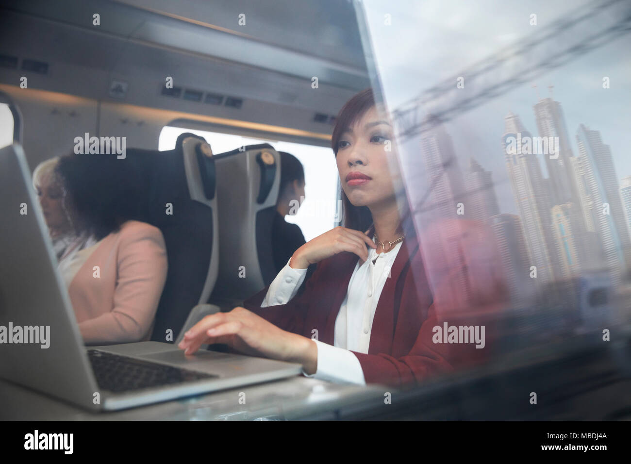 Passenger train journey scene hi-res stock photography and images - Alamy