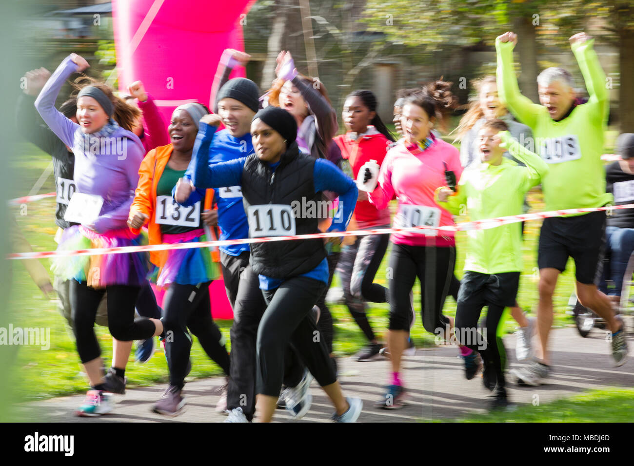 Cheering crowd arms hi-res stock photography and images - Alamy