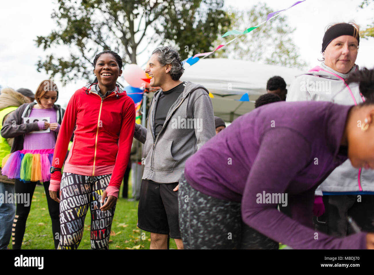 Run laughing hi-res stock photography and images - Alamy