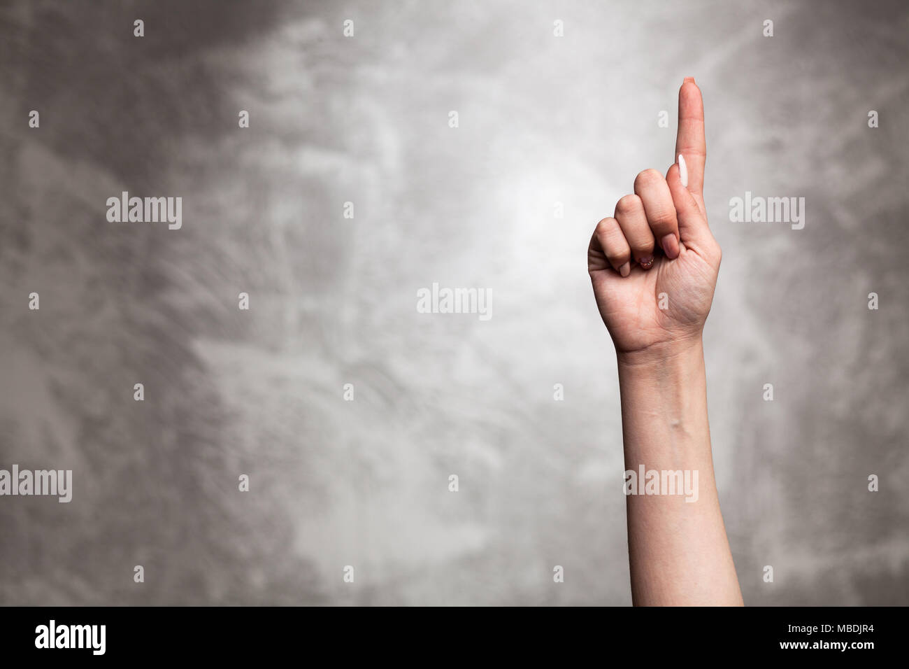 Female on one hand hi-res stock photography and images - Alamy