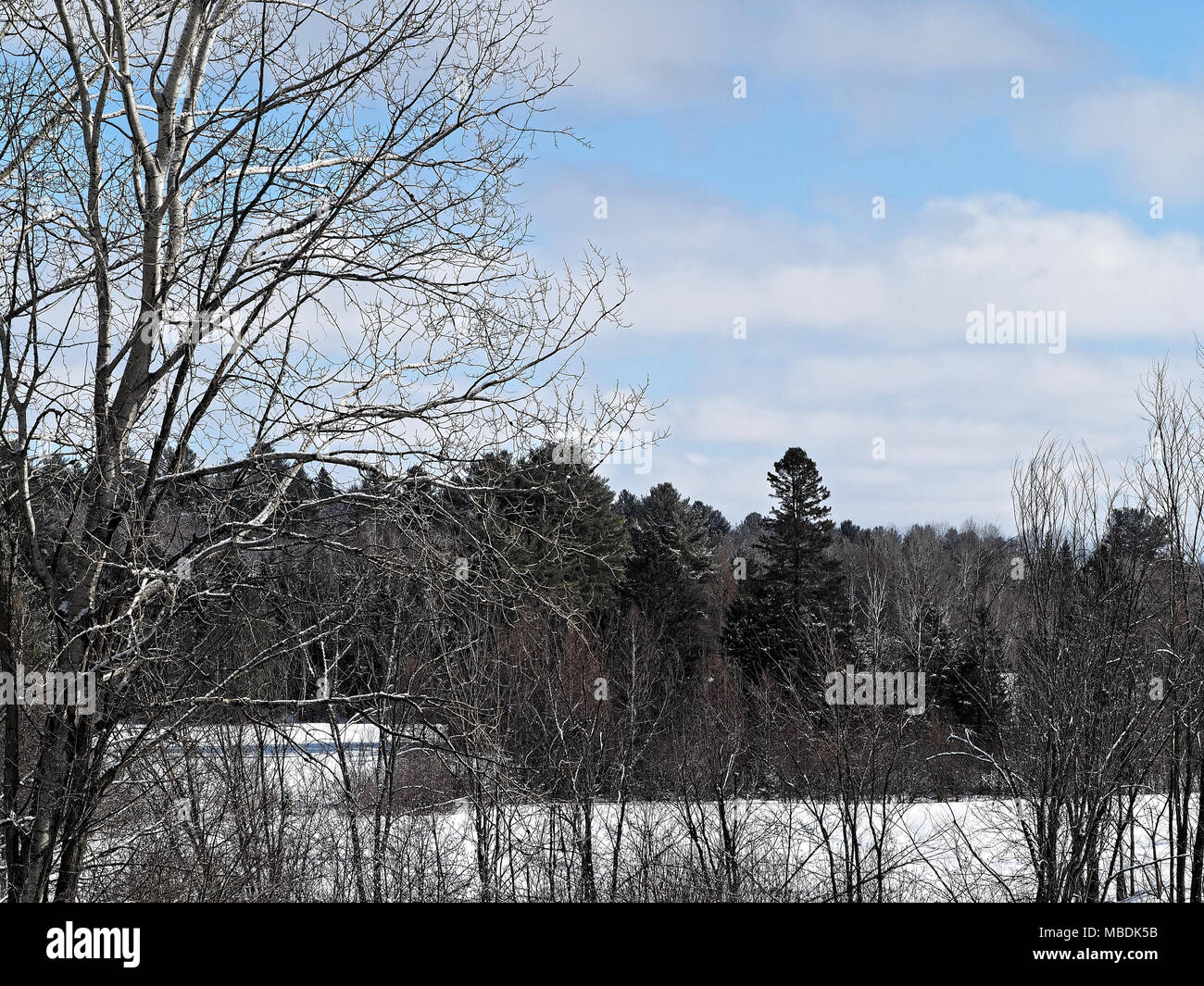 Winter scenic in Rawdon Quebec,Canada Stock Photo - Alamy