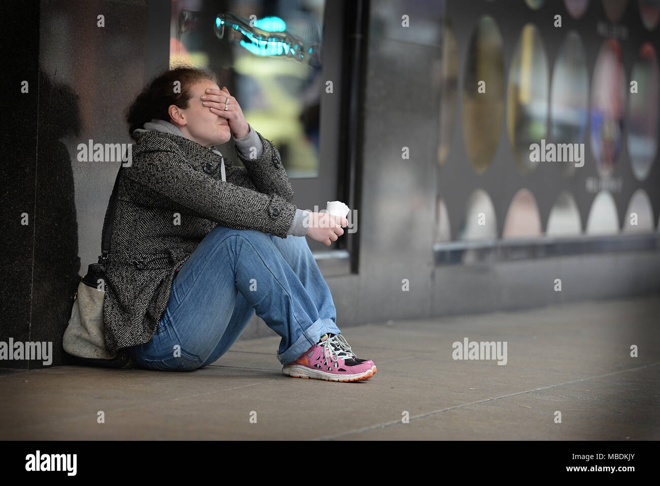 Homeless in Manchester,. England Stock Photo - Alamy
