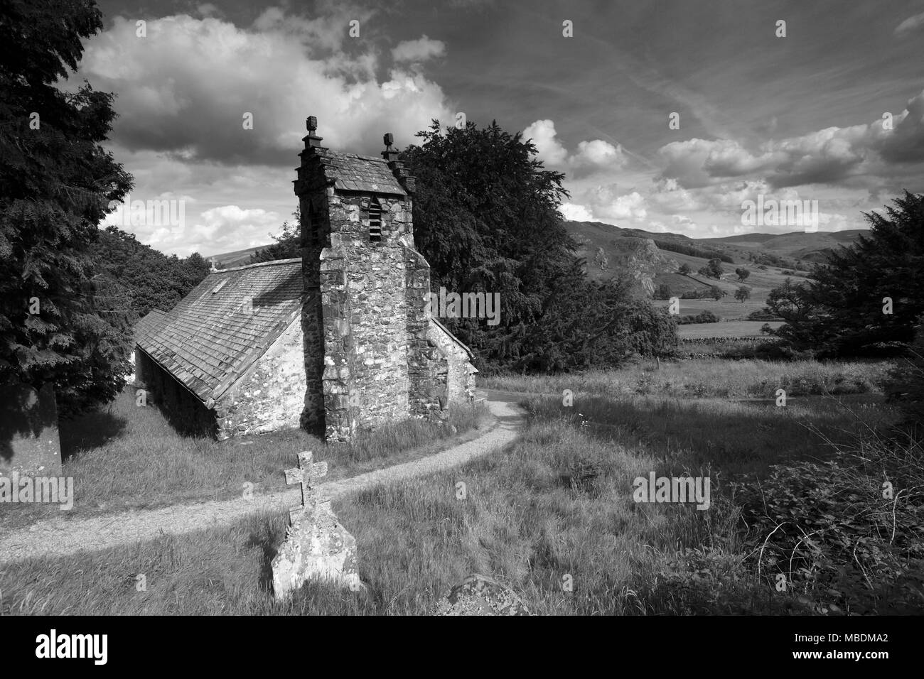 Matterdale churches Black and White Stock Photos & Images - Alamy