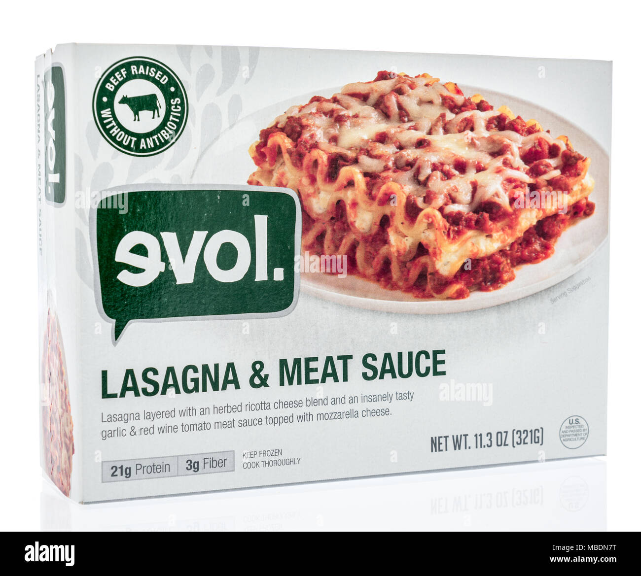 Frozen meat lasagna Cut Out Stock Images & Pictures - Alamy