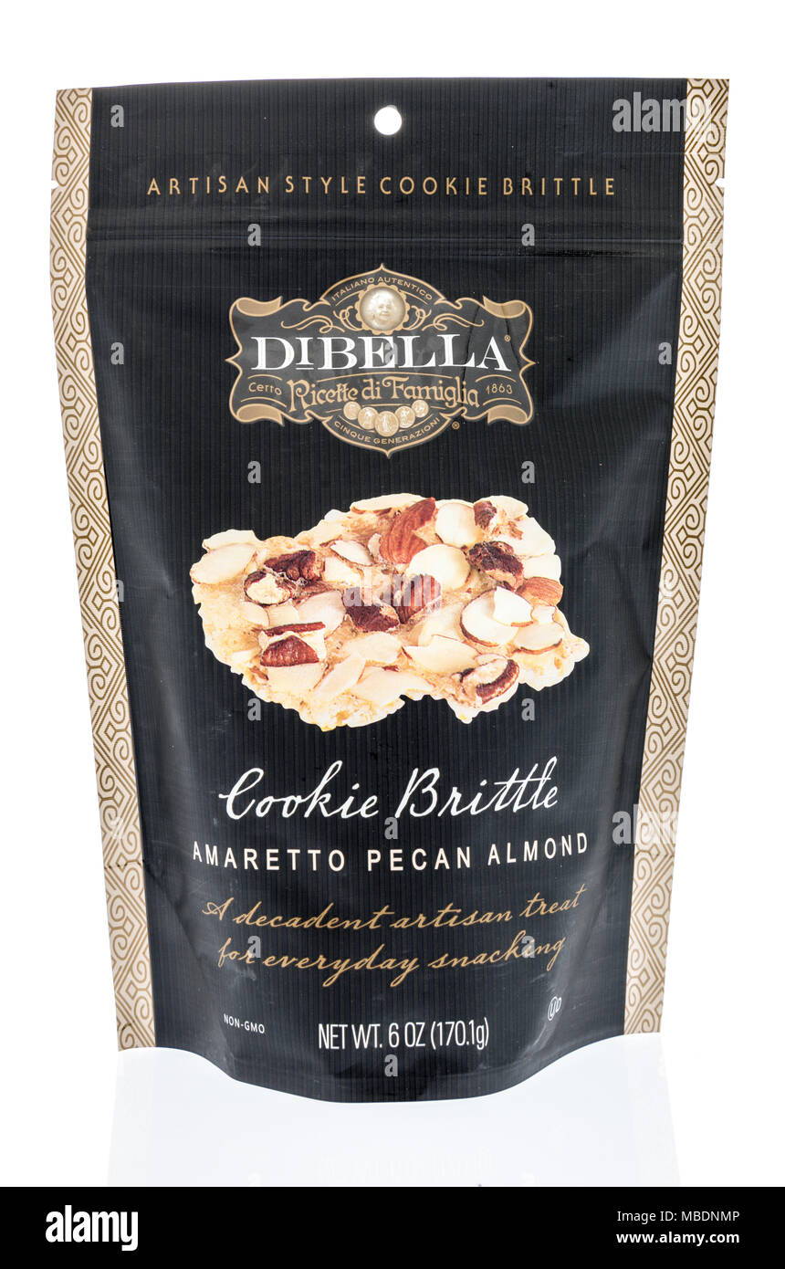 Winneconne, WI - 7 April 2018: A bag of Dibella ricette di famiglia ...