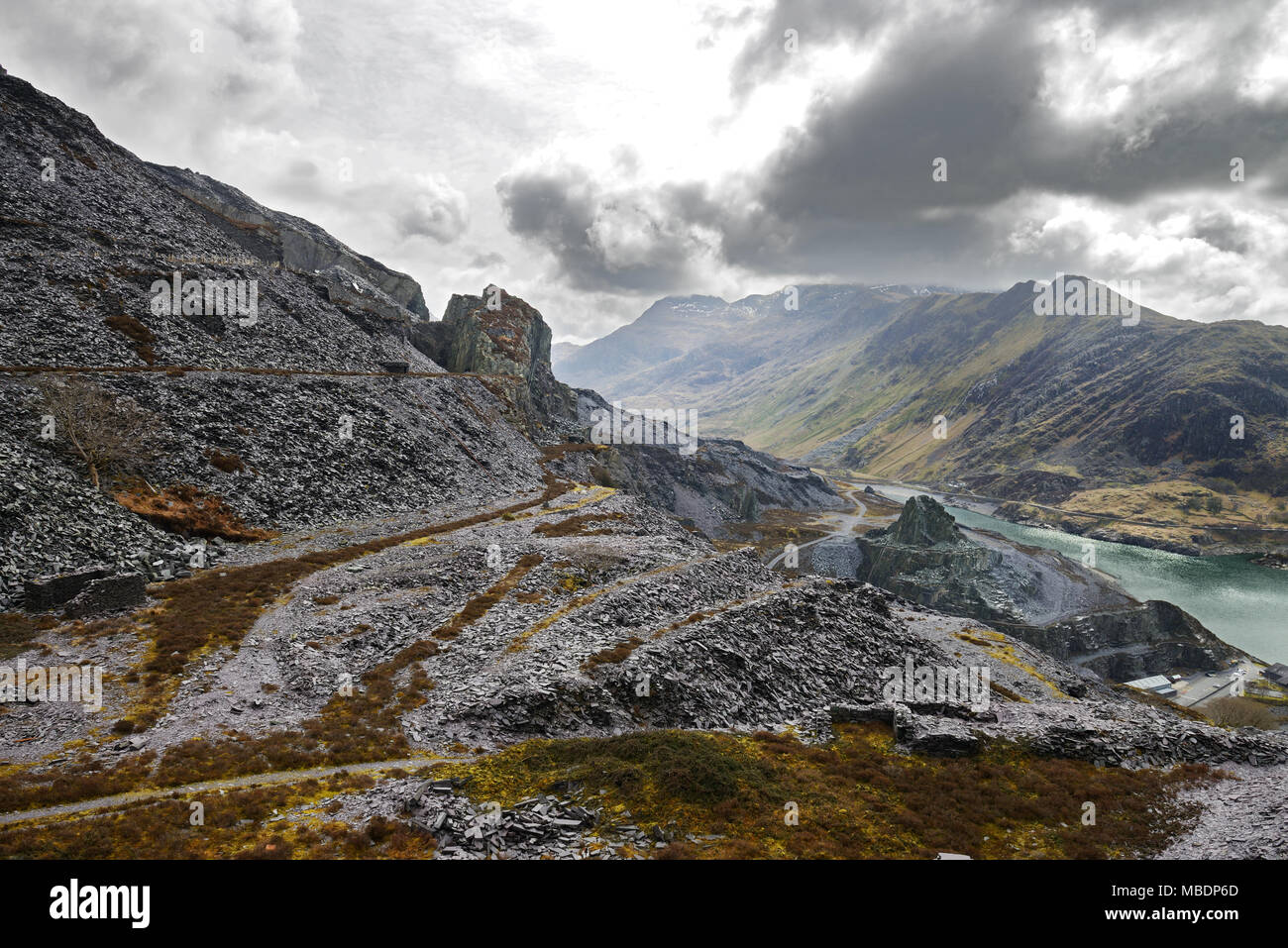 Dinorwic slate quarry hi-res stock photography and images - Alamy