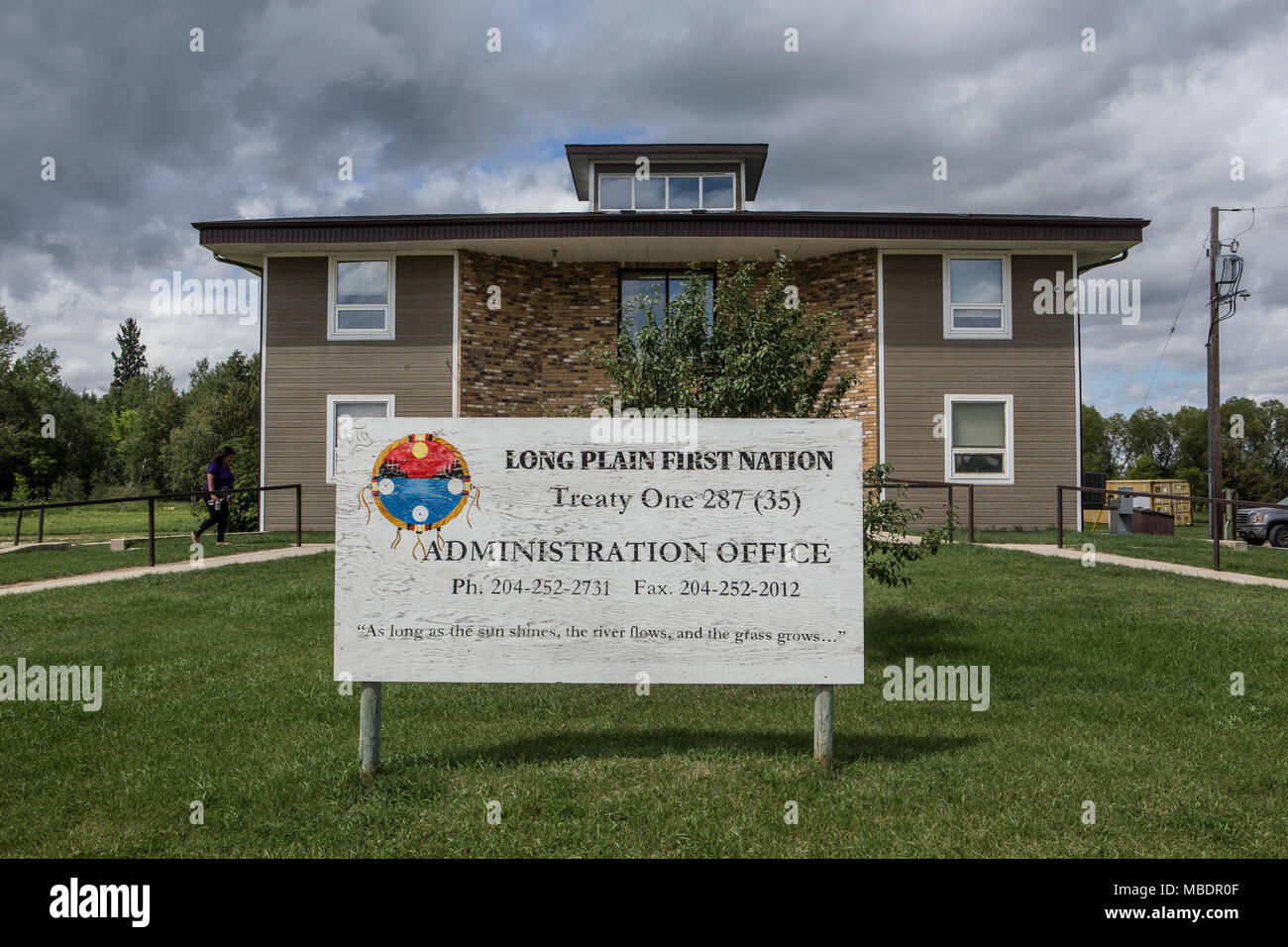Long Plain First Nation administration office is seen in Manitoba ...