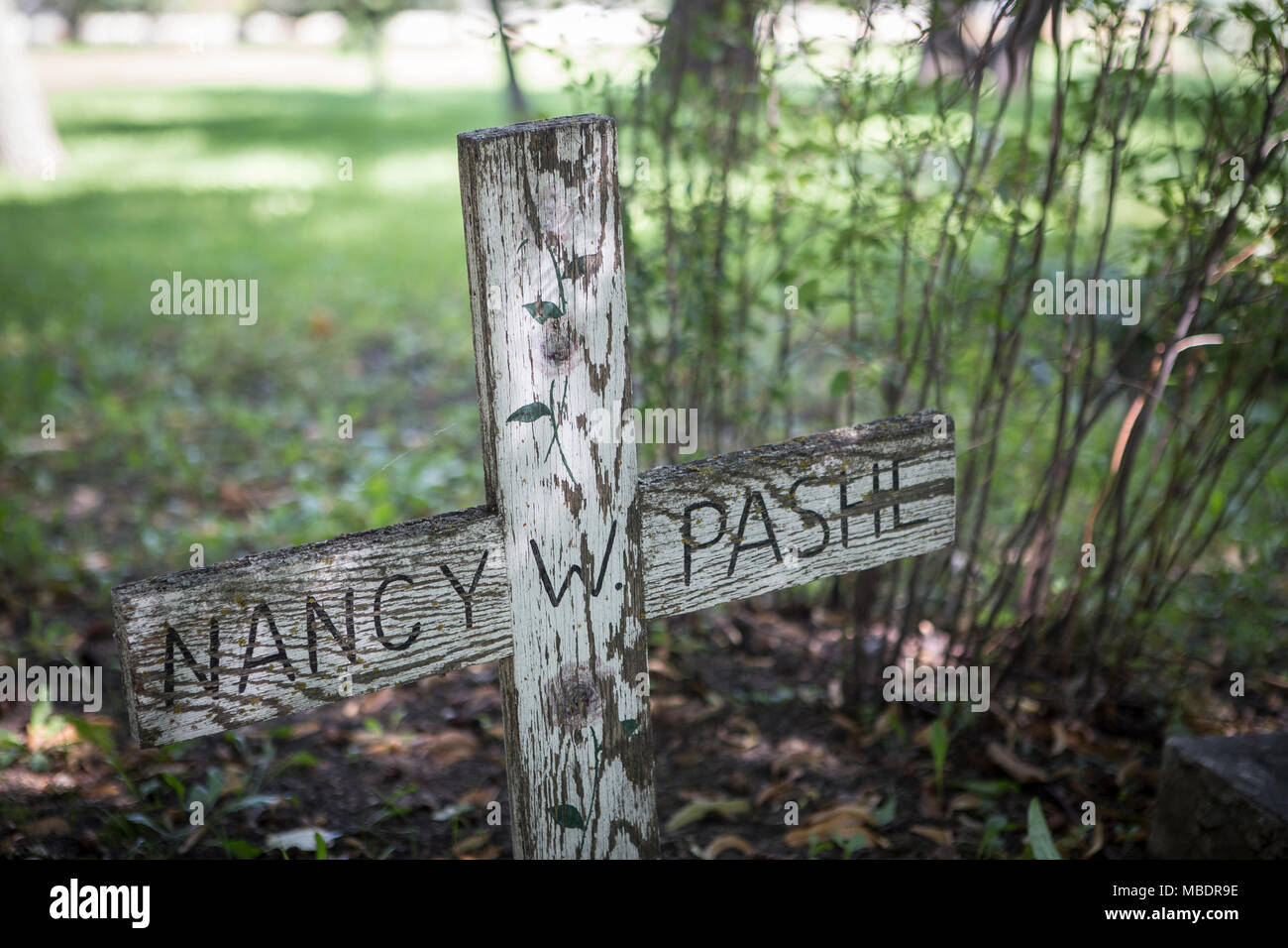 A Sioux Indian graveyard is seen near Portage La Prairie, Manitoba ...