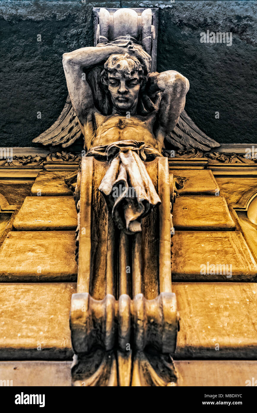 Italy Piedmont Turin Via Pietro Micca - Angel Stock Photo - Alamy