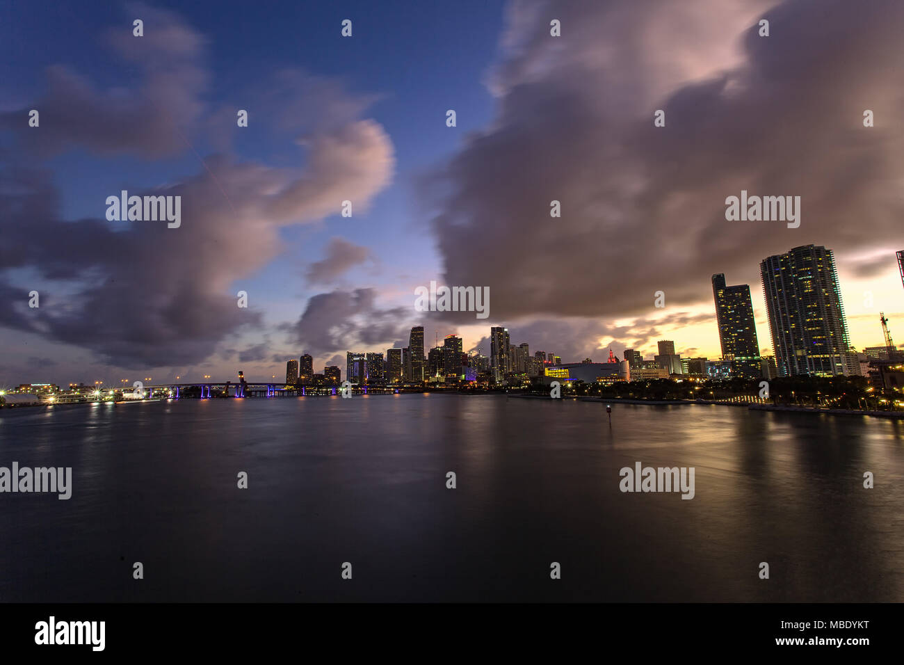 Cityscape of Miami DownTown, Florida, USA Stock Photo - Alamy