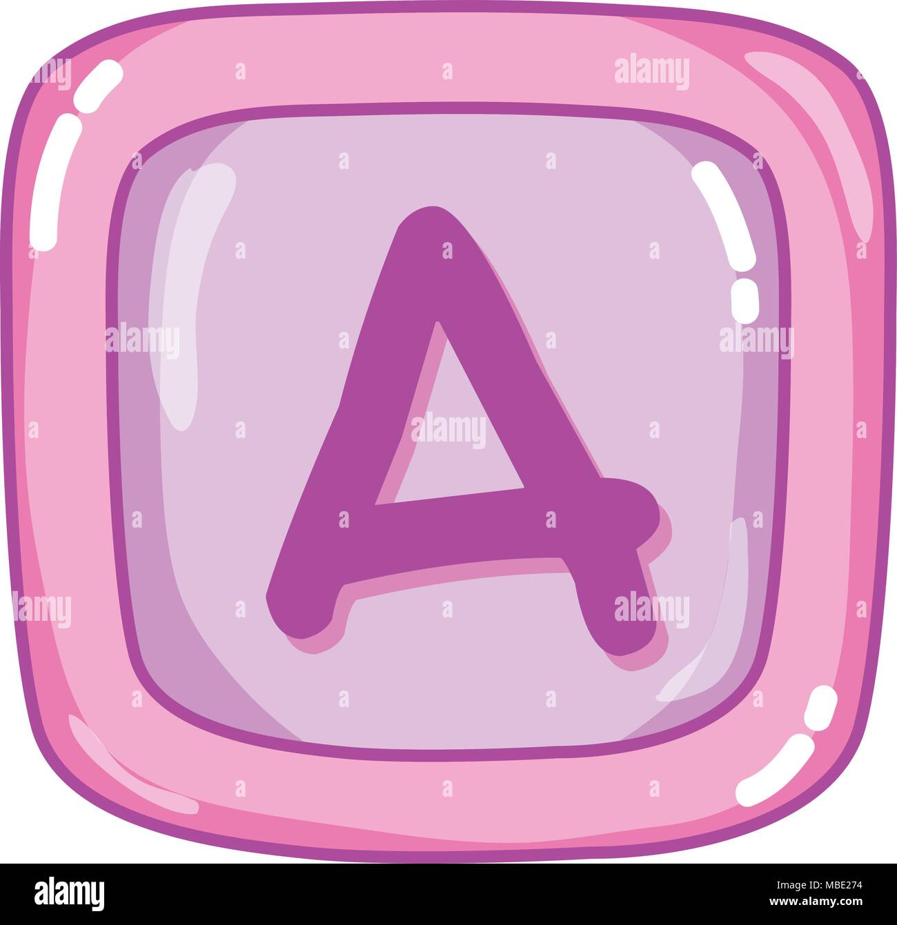 baby cube alphabet education game Stock Vector Image & Art - Alamy
