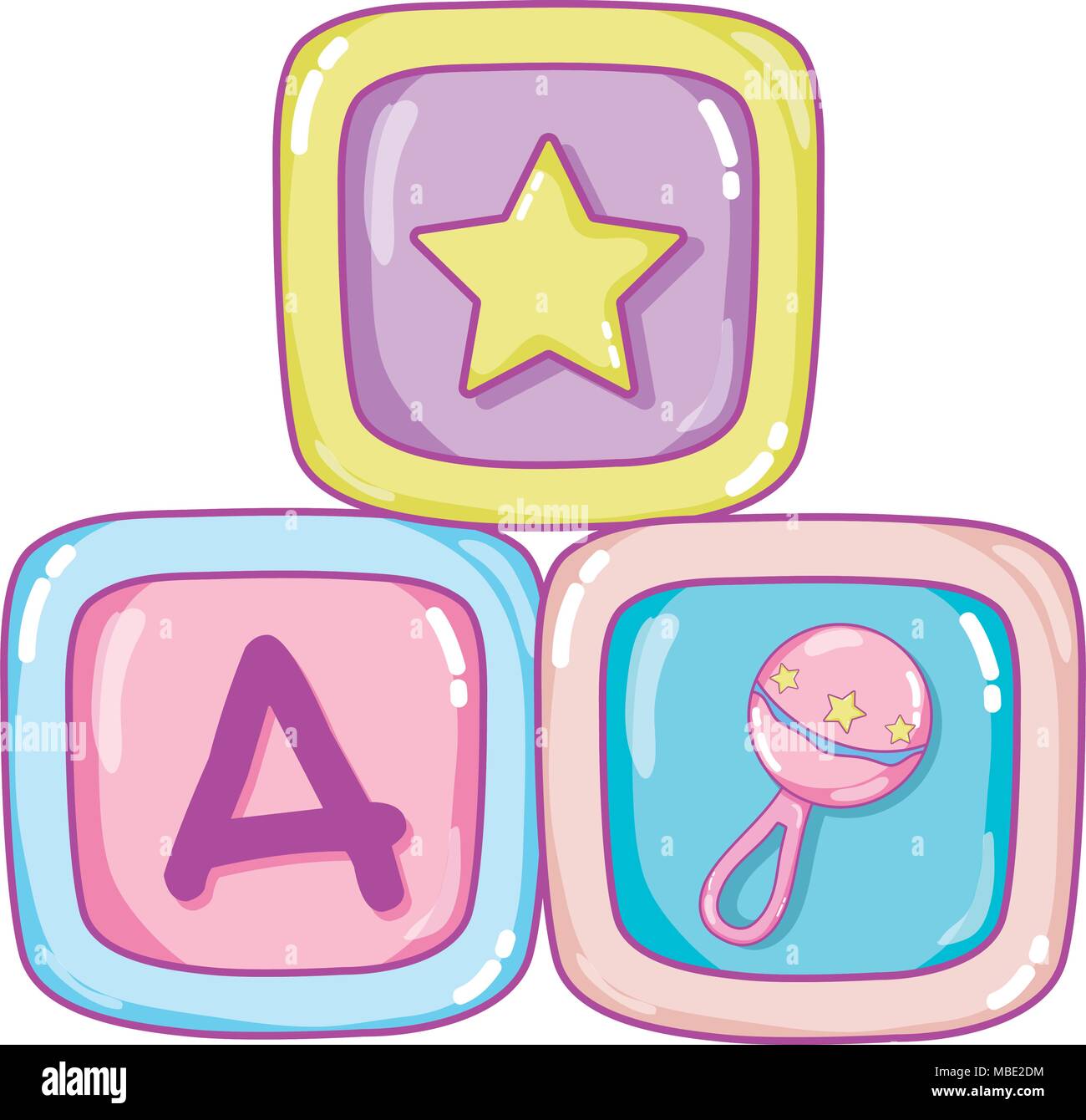 education cubes baby play objects Stock Vector Image & Art - Alamy
