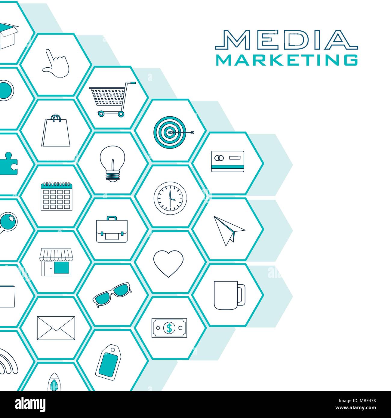 Set of digital marketin icons Stock Vector Image & Art - Alamy