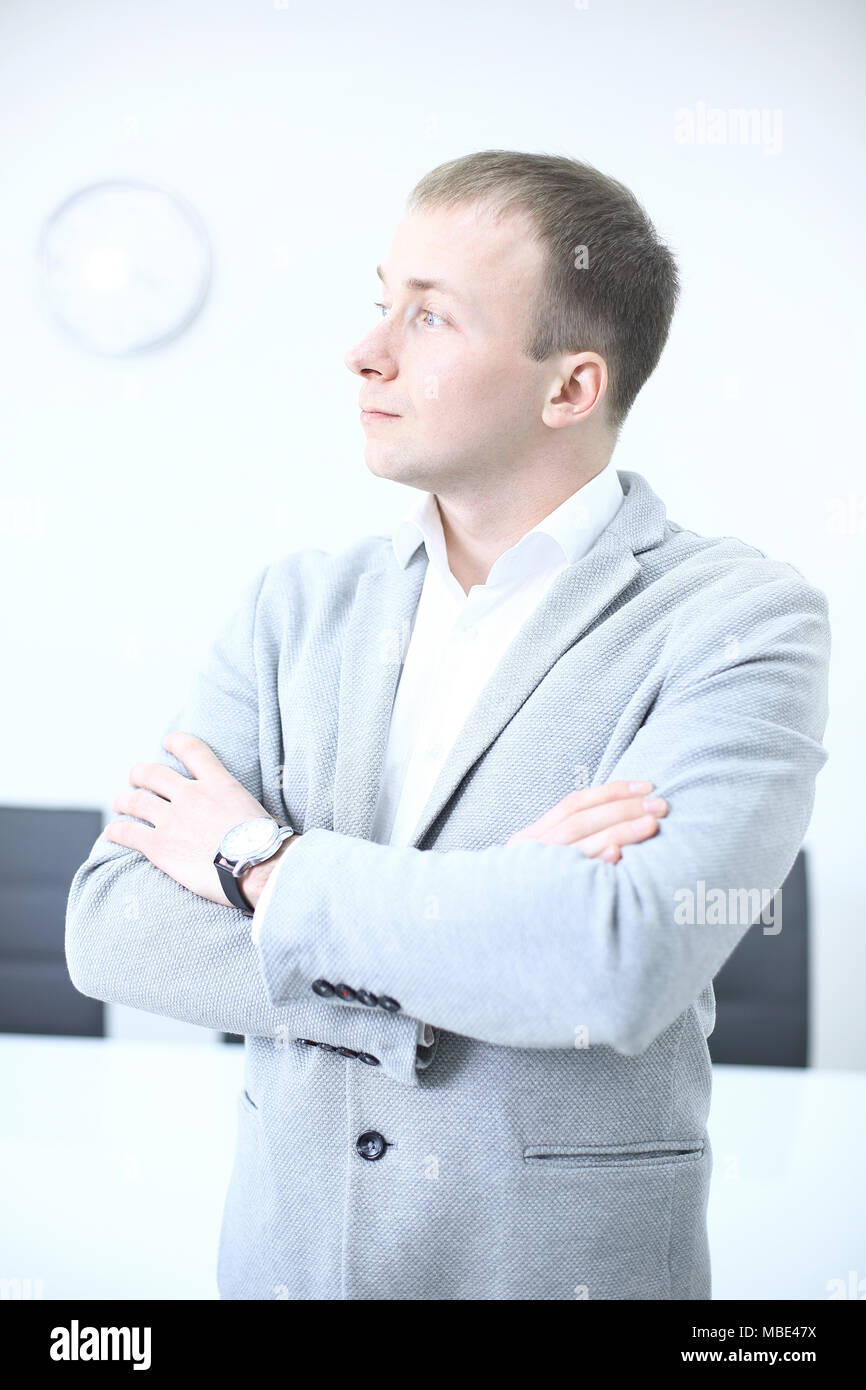 Portrait of smiling man on white background Stock Photo - Alamy