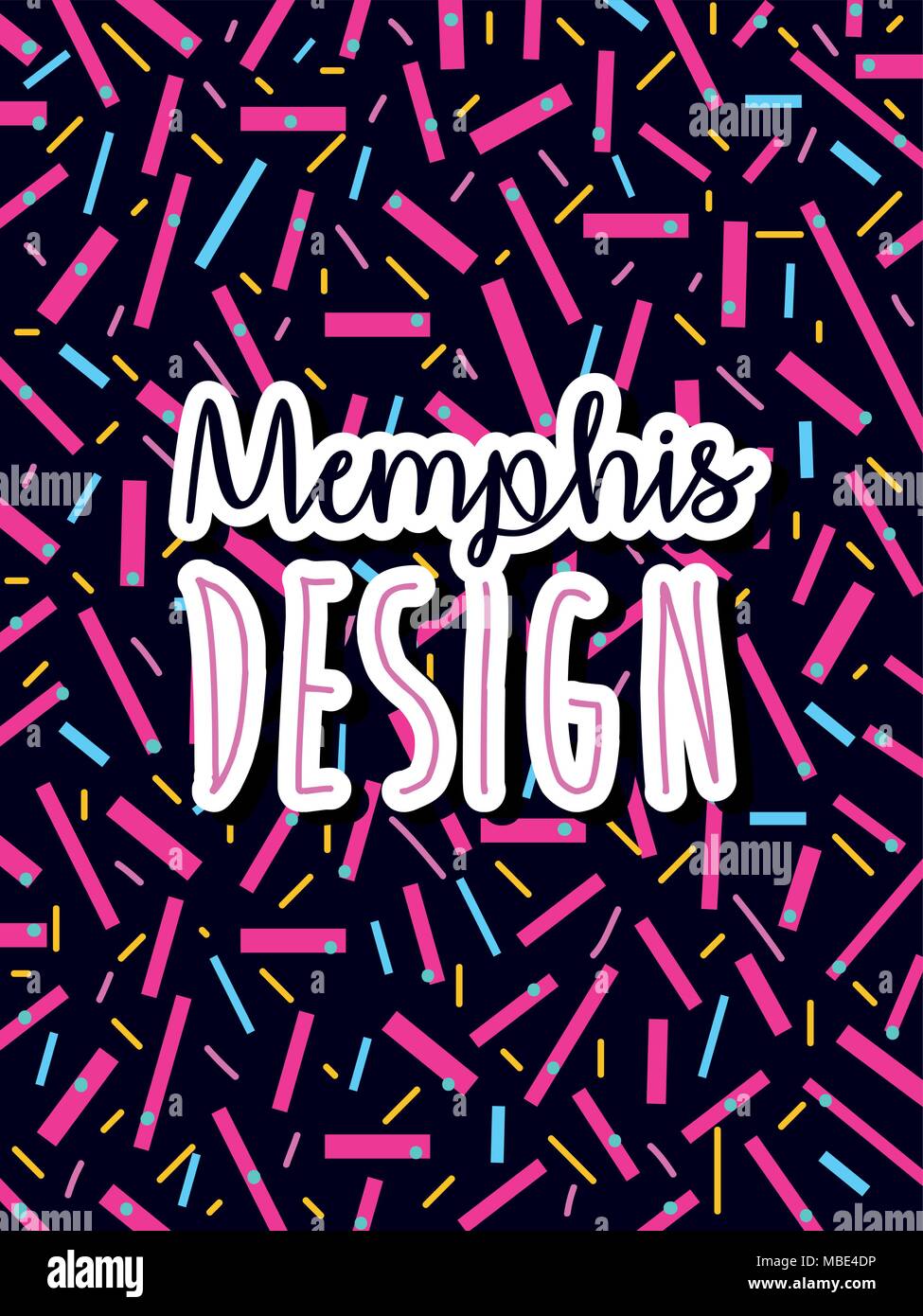 Memphis colorful background design Stock Vector Image & Art - Alamy