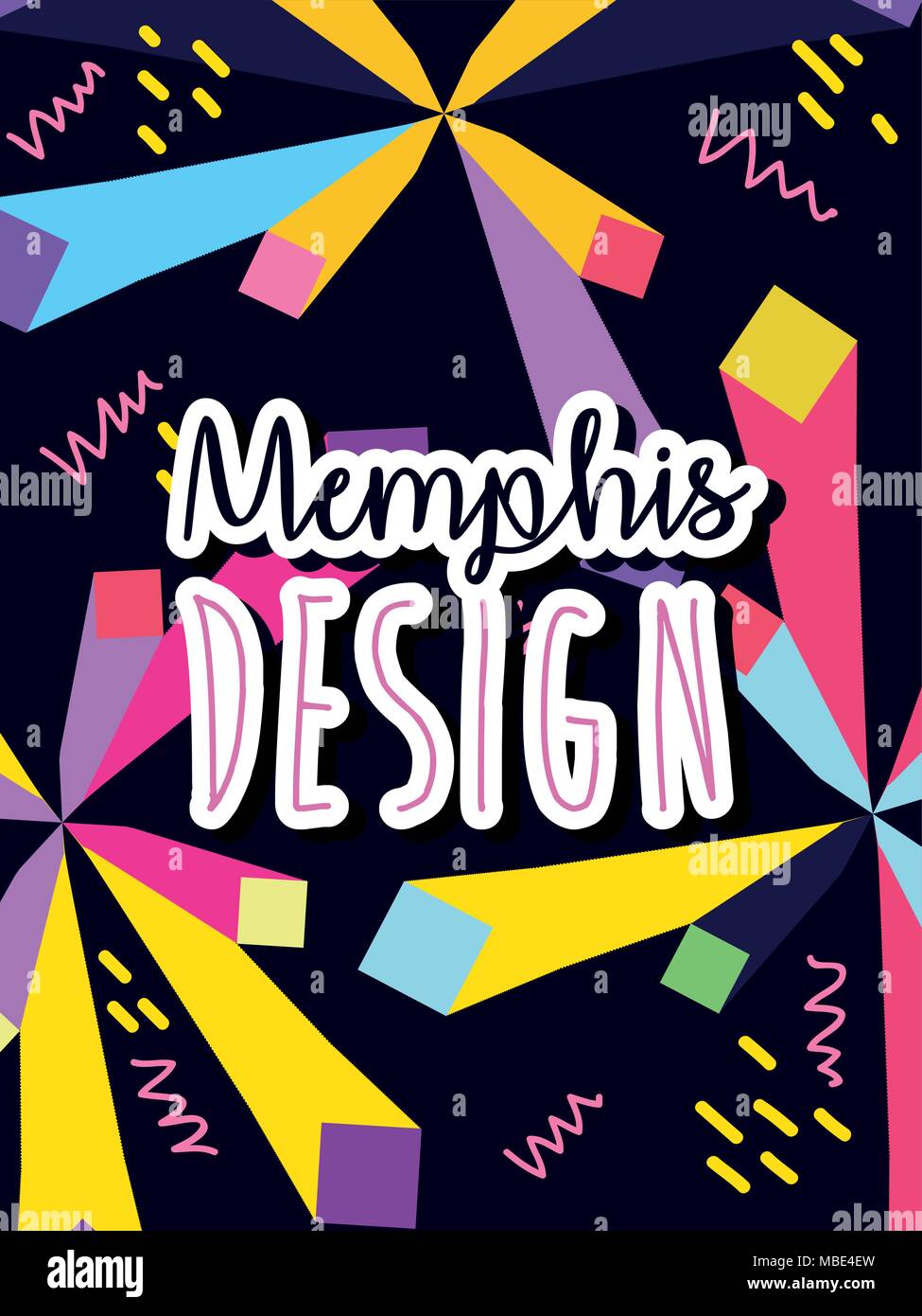 Memphis colorful background design Stock Vector Image & Art - Alamy