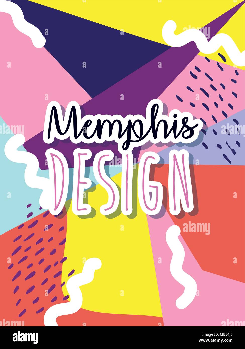 Memphis colorful background design Stock Vector Image & Art - Alamy
