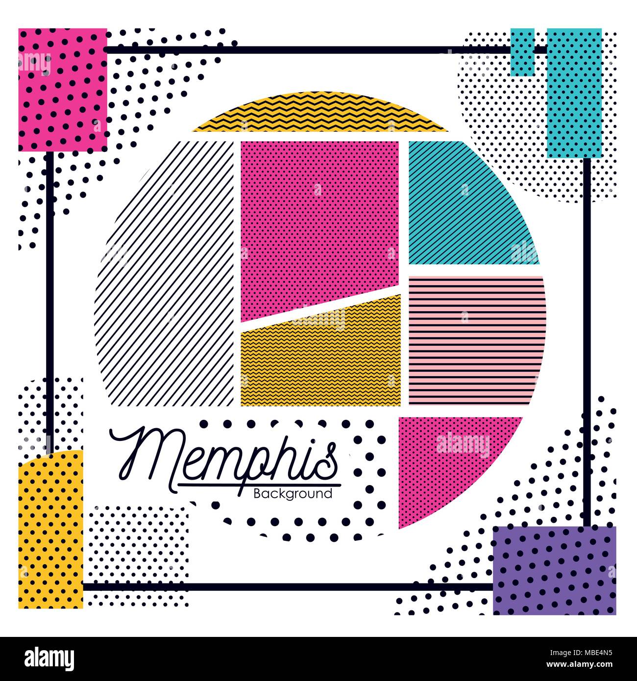 Memphis colorful background design Stock Vector Image & Art - Alamy