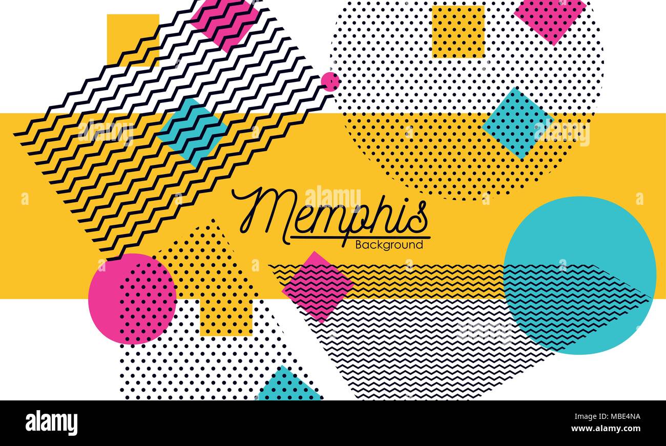 Memphis colorful background design Stock Vector Image & Art - Alamy