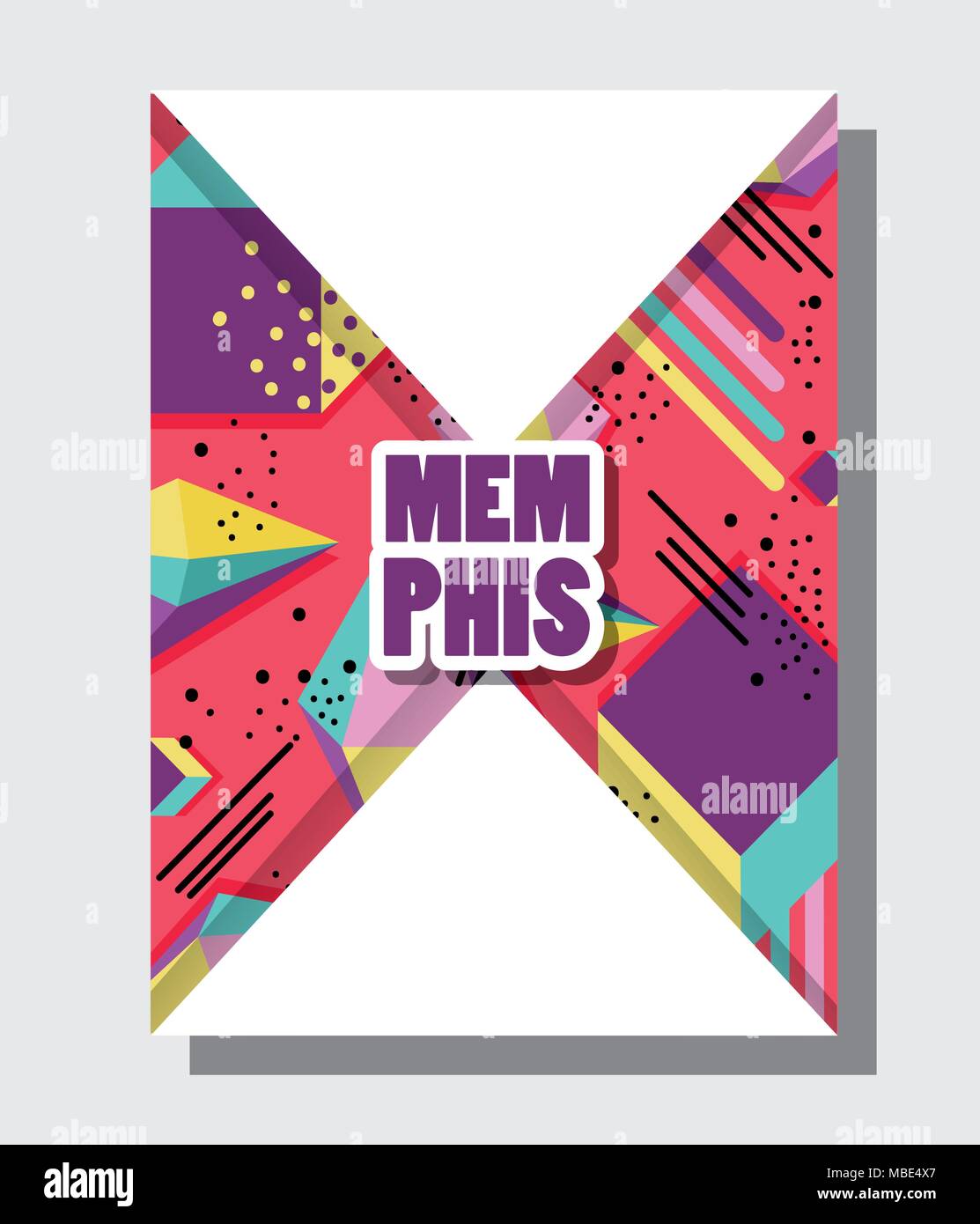Memphis template and background Stock Vector Image & Art - Alamy
