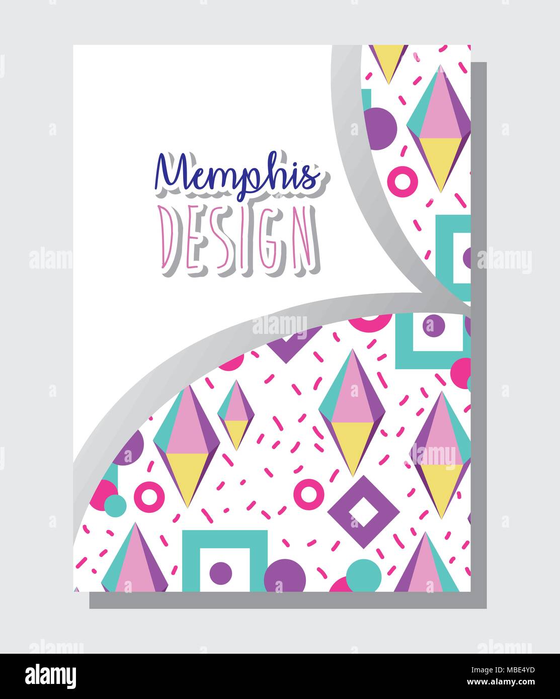Memphis template and background Stock Vector Image & Art - Alamy