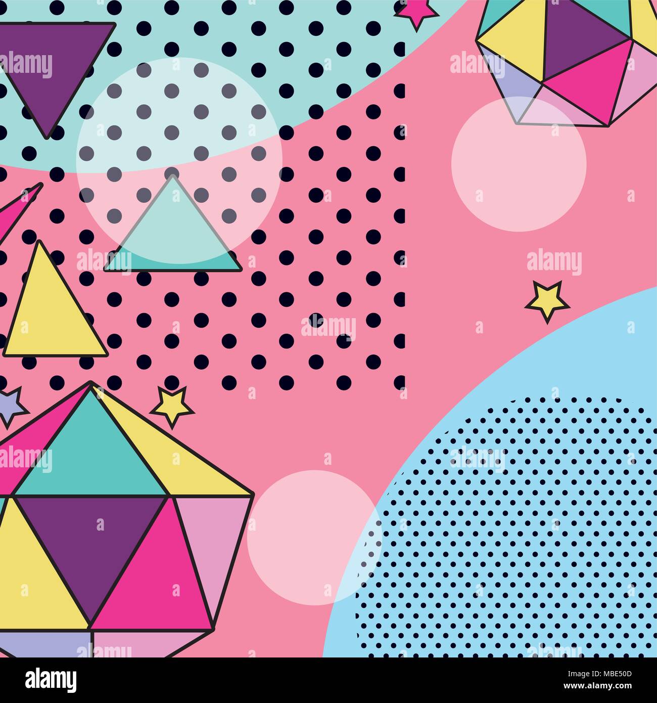 Memphis colorful background design Stock Vector Image & Art - Alamy