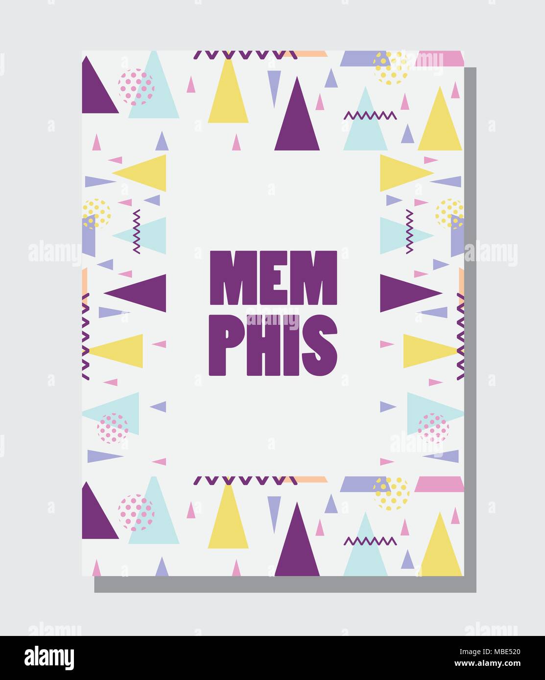 Memphis template and background Stock Vector Image & Art - Alamy