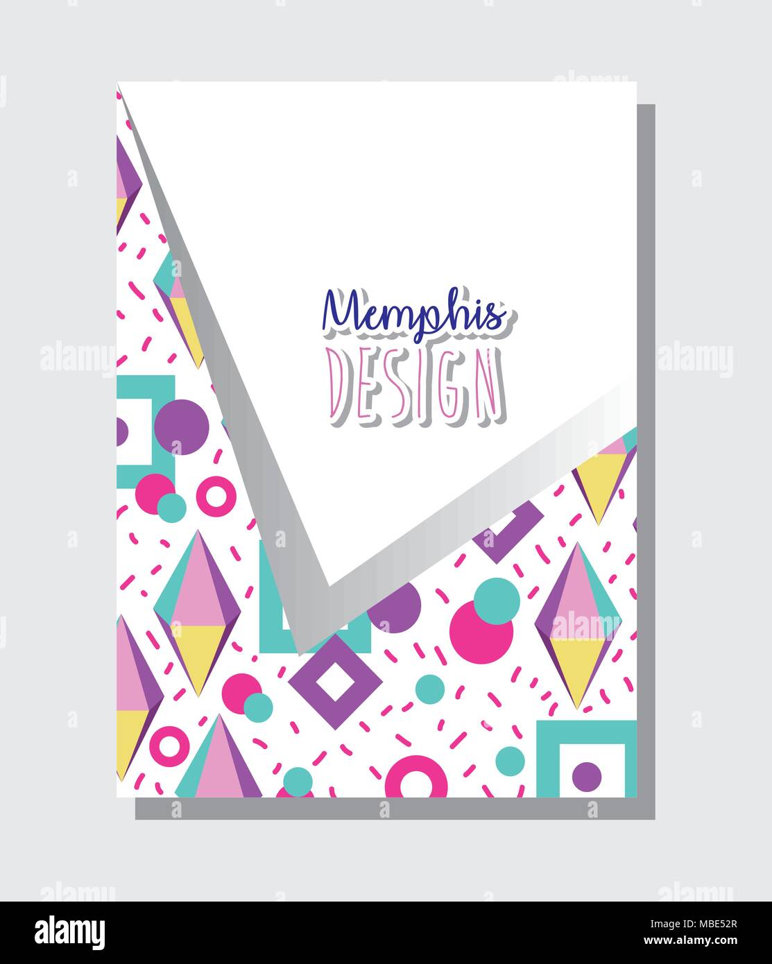 Memphis template and background Stock Vector Image & Art - Alamy